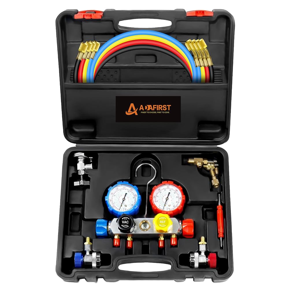 AC Manifold Gauge Set, 4 Way HVAC R134a R404a R410a Indonesia | Ubuy